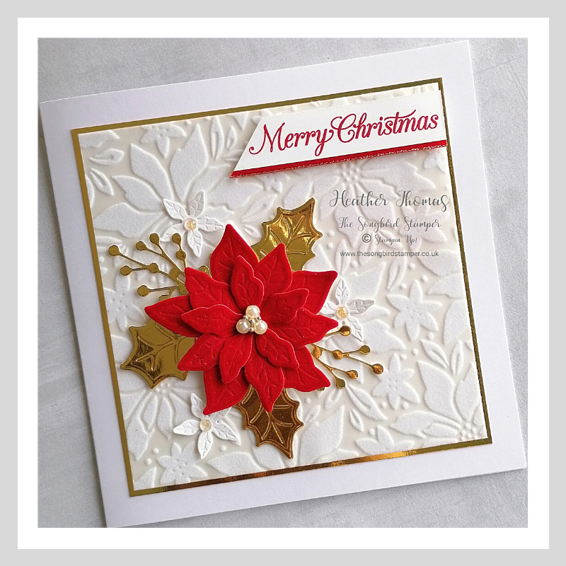Handmade Luxury Christmas Card The Songbird Stamper Handmade Luxury Christmas Card The Songbird Stamper