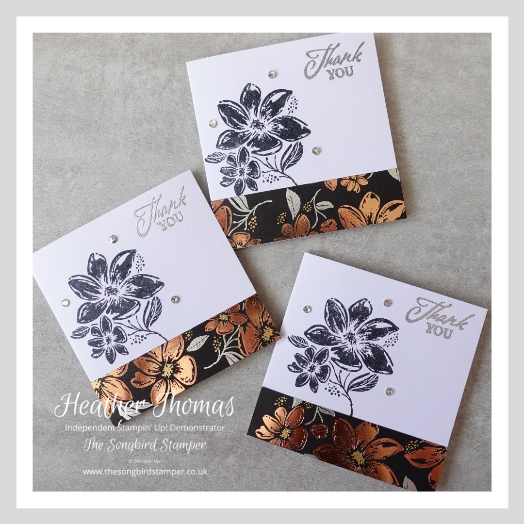 How to make a handmade card and gift tag set… - The Songbird Stamper