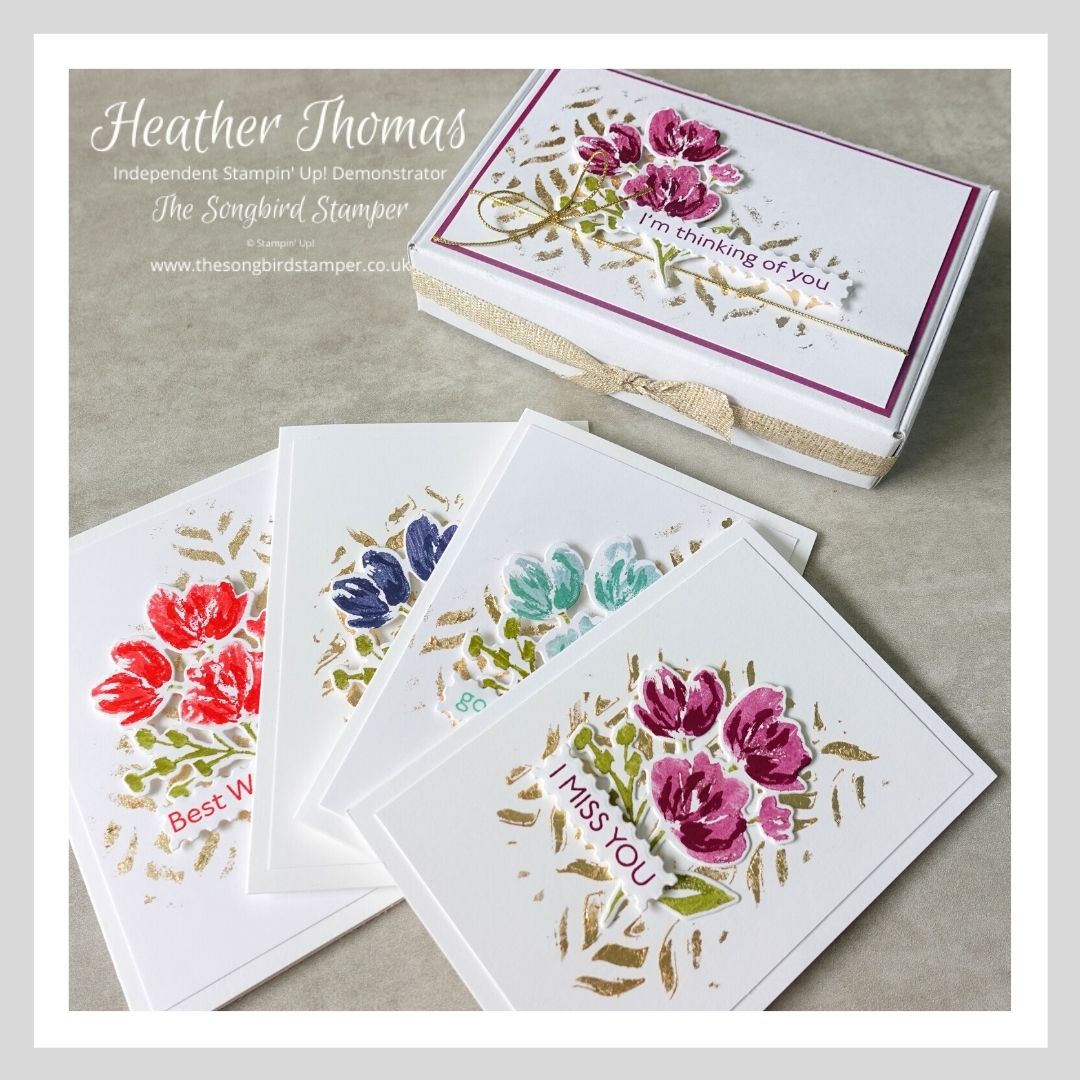 How to make a quick and easy notecard set… - The Songbird Stamper
