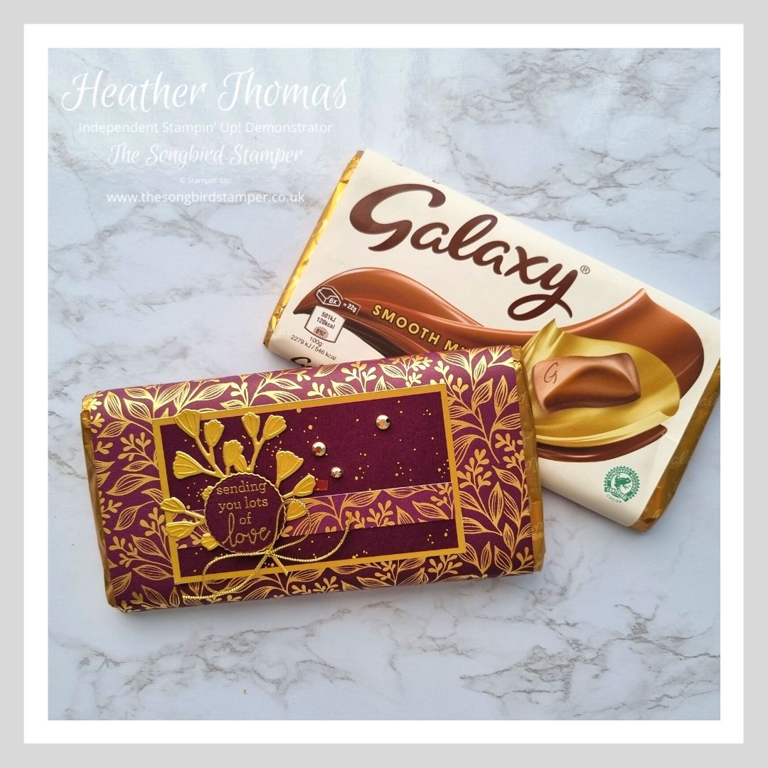 How to make a Wrapped Chocolate Gift… - The Songbird Stamper