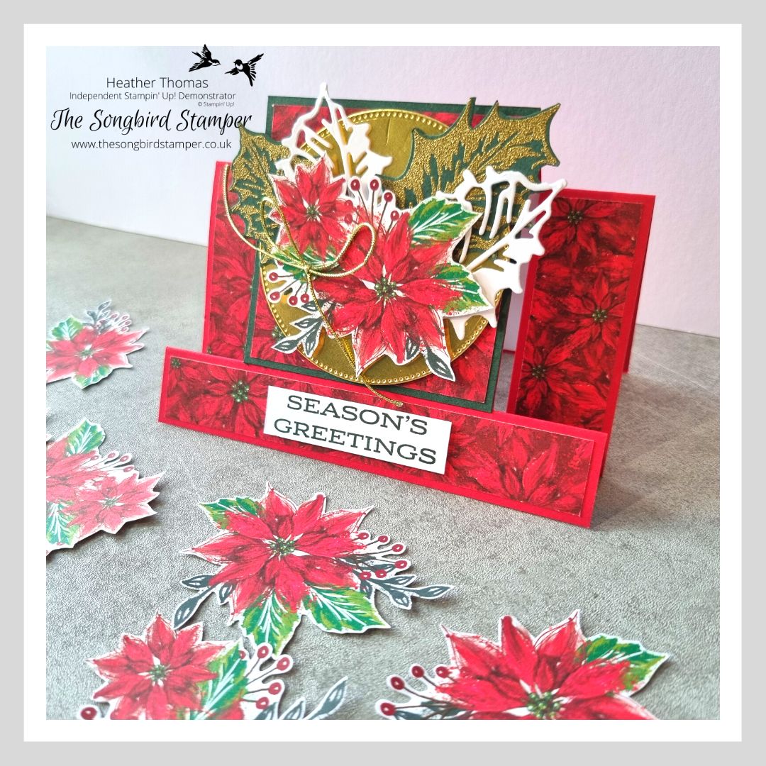 Make a centre step card for Christmas… - The Songbird Stamper